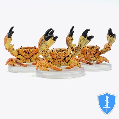 Giant Crab x3 - Seas & Shores #7 D&D Icons of the Realms Miniature | eBay