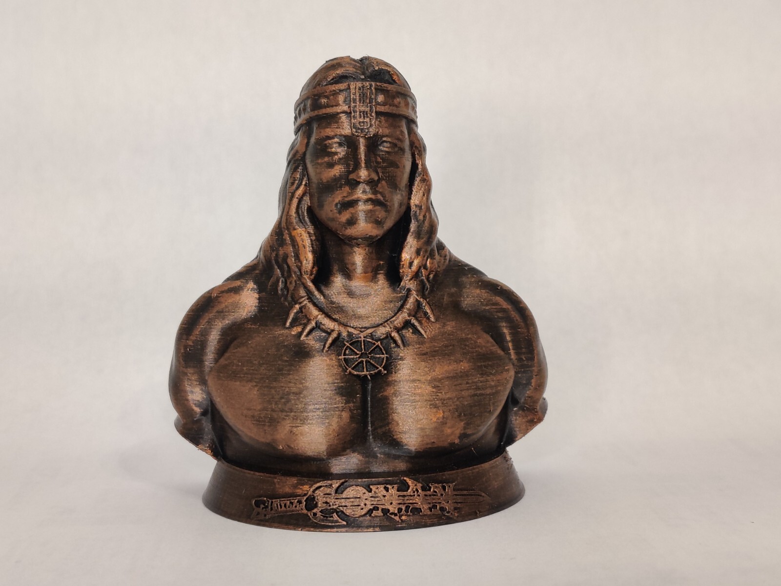 Conan the Barbarian -Arnold Schwarzenegger- Metallic Bronze color bust ...