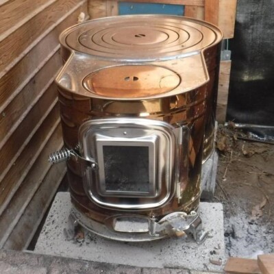 Honma stainless steel clock type AS-60 clock type 1 wood stove | eBay