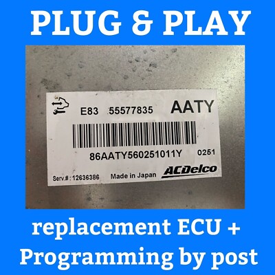 PLUG & PLAY VAUXHALL CORSA D ECU 55577835 AATY + PROGRAMMING BY POST ...