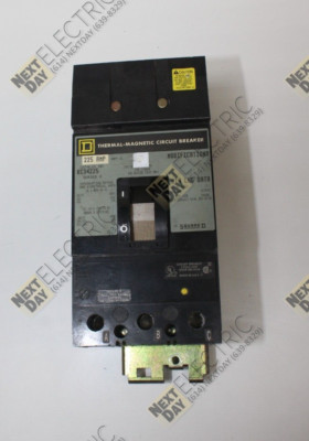 Square D, KC34225, Thermal Magnetic Molded Case Circuit Breaker 225 Amp ...