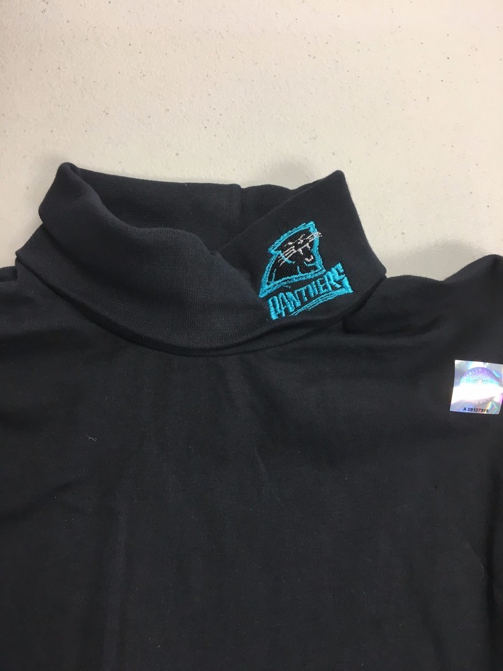 CAROLINA PANTHERS RIDDELL BLACK NFL TURTLENECK FREE SHIPPING! | eBay