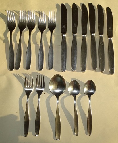 Rostfrei Germany Stainless Steel Flatware 15pc Set + 1 Soup Spoon | eBay