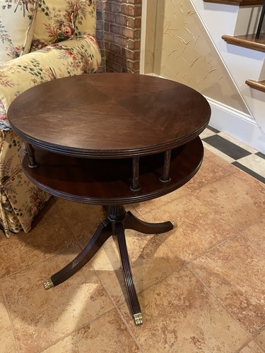 Antique Duncan Phyfe two Tiered Round Table. Living Room or Bedroom | eBay