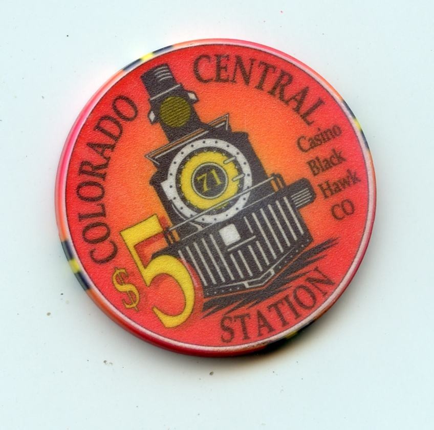 5.00 Chip from the Colorado Central Station Black Hawk Colorado Prix ...