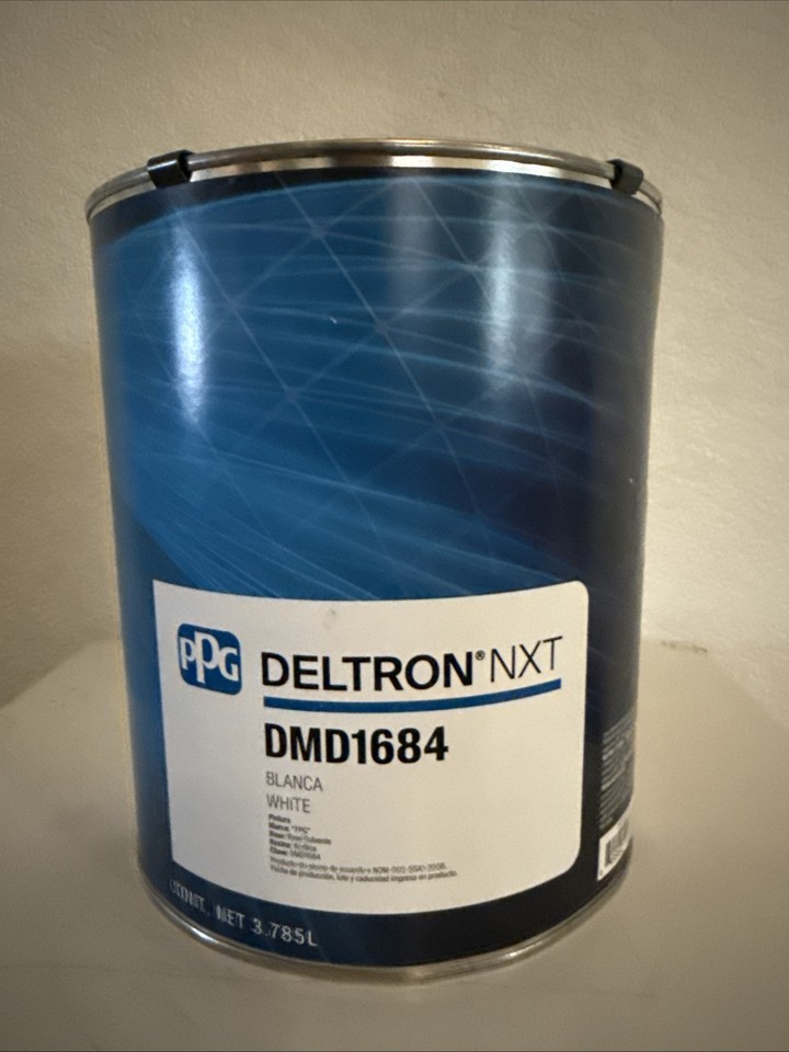 PPG Refinish Deltron 1 Gallon Dmd 1684 Basecoat White Paint Free ...