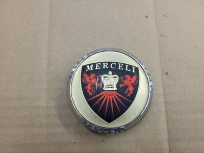 Merceli Aftermarket Wheel Rim 3" Gold Chrome Red Center Cap Hub Dust ...