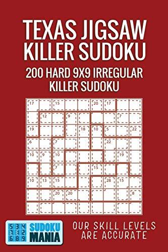 Texas Jigsaw Killer Sudoku: 200 Hard 9x9 Irregular Killer Sudoku by Mania New-, 9781704743110| eBay