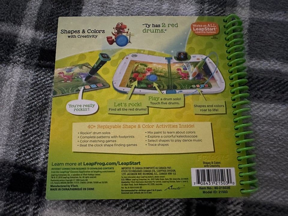 LeapFrog Leapstart Shapes and Colors with Creativity Level 1 Book ...