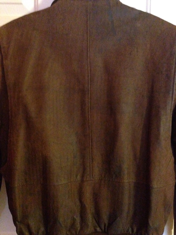 Vintage M Julian Adventures Brown Leather Airborne Jacket Size 40 Gift ...