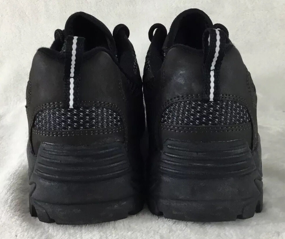 Fieldmaster Men’s Dark Brown Leather Hiking Trail Shoes Lace Up Size 10 ...