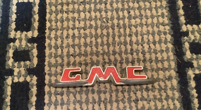 VINTAGE 1955 56 57 58 GMC TRUCK FENDER EMBLEM OEM GMC BIN GR1 | eBay