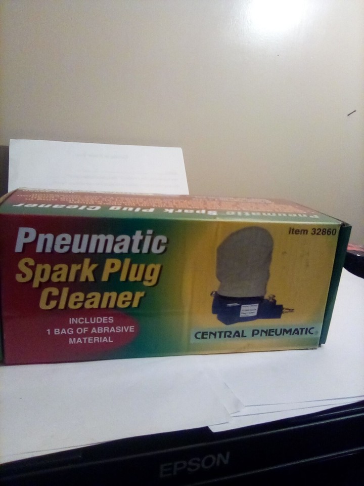NEW Central Pneumatic Spark Plug Cleaner/ Sand Blaster item FREE ...