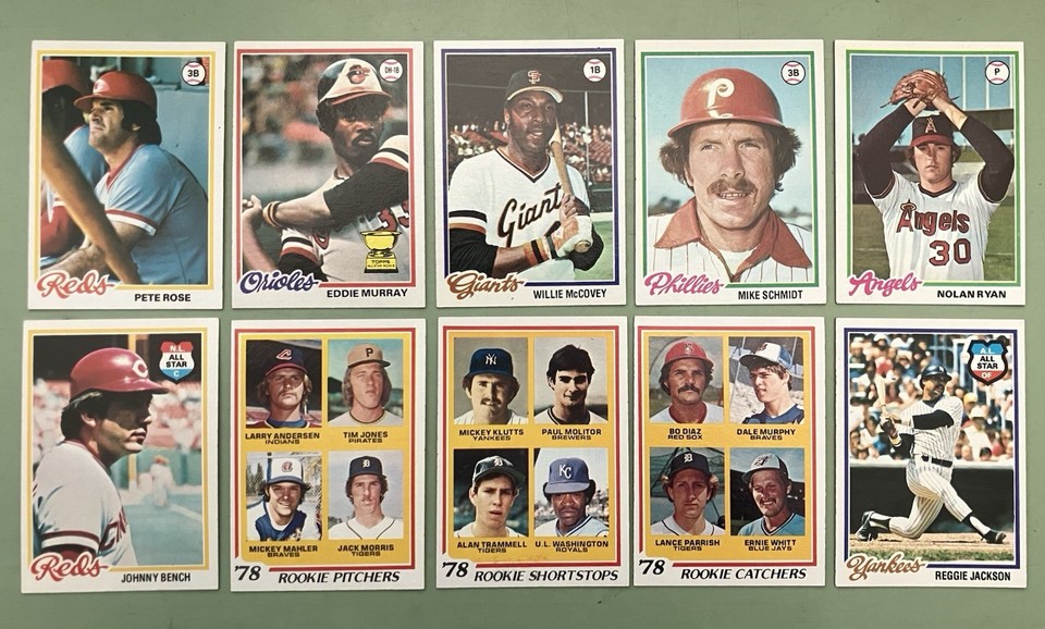 1978 Topps Baseball Complete Set (1-726) Hand Collated From Vending ...
