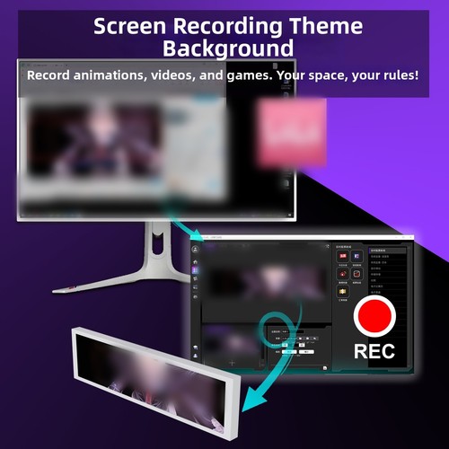 Mirabox D92 9.2 Inch Alloy Monitor for PC System Performance and ...