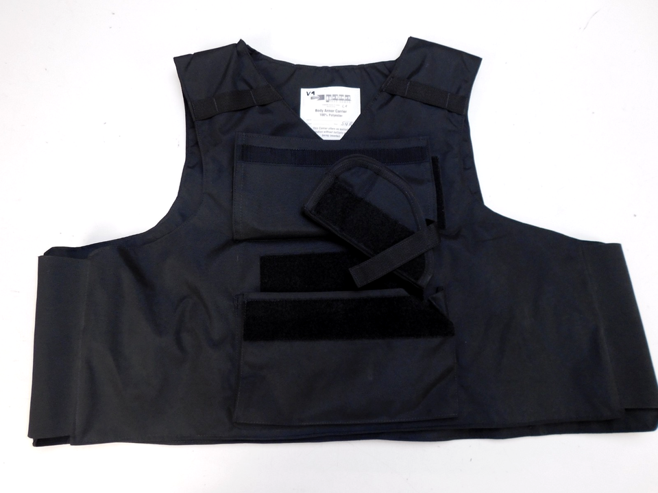 Paca Body Armor Tactical Carrier Vest Black Size 54R Regular-No Plates ...