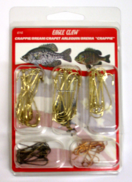Eagle Claw Crappie/Bream Assortment Hook Pack of 80 Hooks 616H | eBay