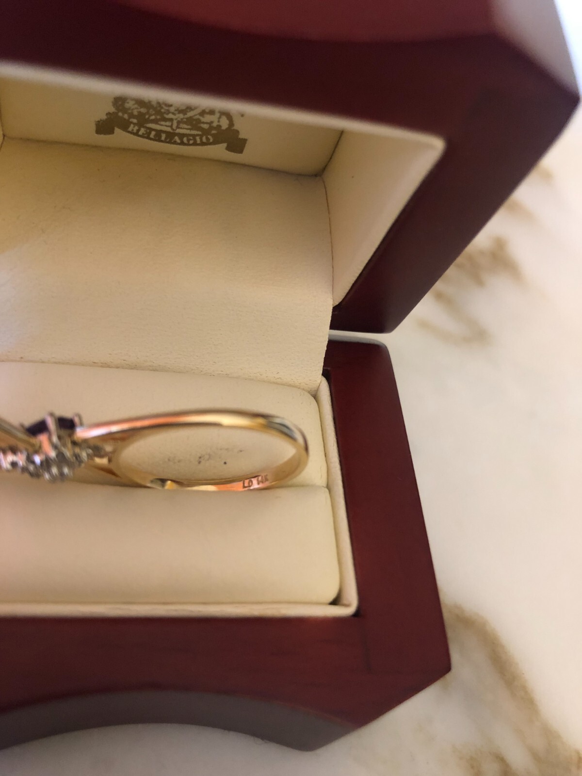 14kt Yellow Gold Handmade Reversible Flip Ring with Amethyst & Diamonds ...