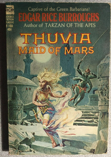 THUVIA, MAID OF MARS by Edgar Rice Burroughs (F-168) Ace pb Roy Krenkel ...