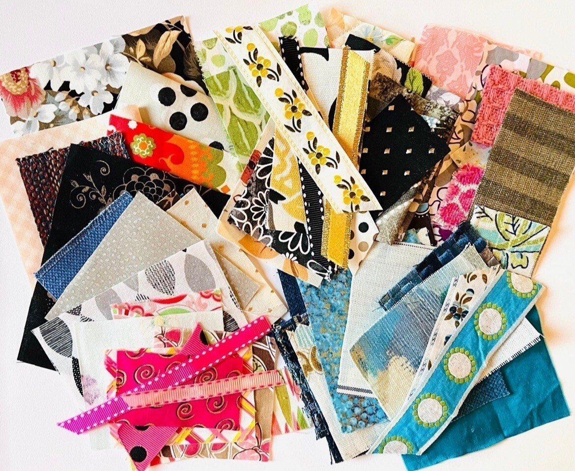 Slow Stitch Fabric Bundle 40+ Pieces 100% Cotton & Lightweight ...