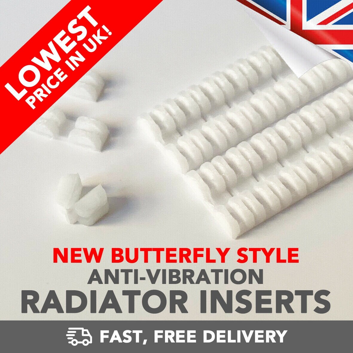 Radiator Bracket Anti-Vibration Packers Inserts *NEW STYLE* (TPU Rubber ...