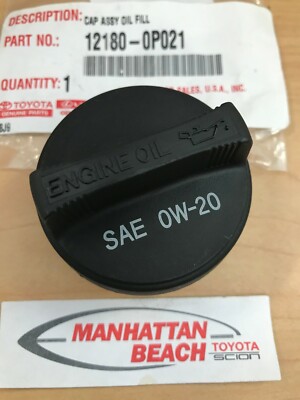 NEW GENUINE TOYOTA ENGINE OIL FILLER CAP 12180-0P021 VARIOUS MODELS ...