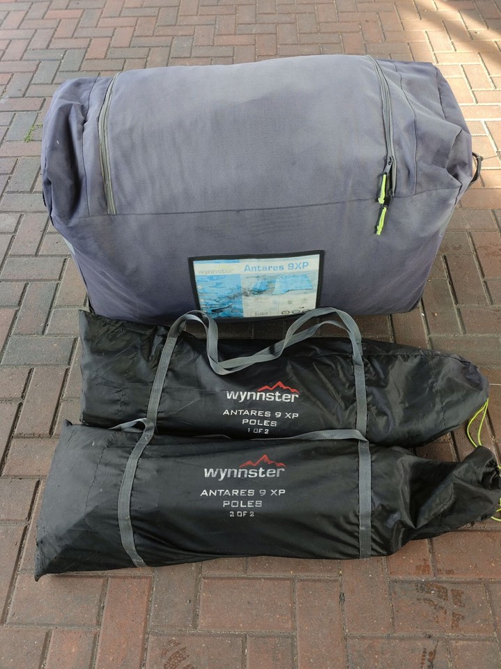 Wynnster Antares 9 XP - 9 Person Family/Festival Tent - Free Delivery ...