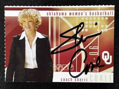 2005-06 Sherri Coale Signed Oklahoma Sooners Women's Basketball Card ...