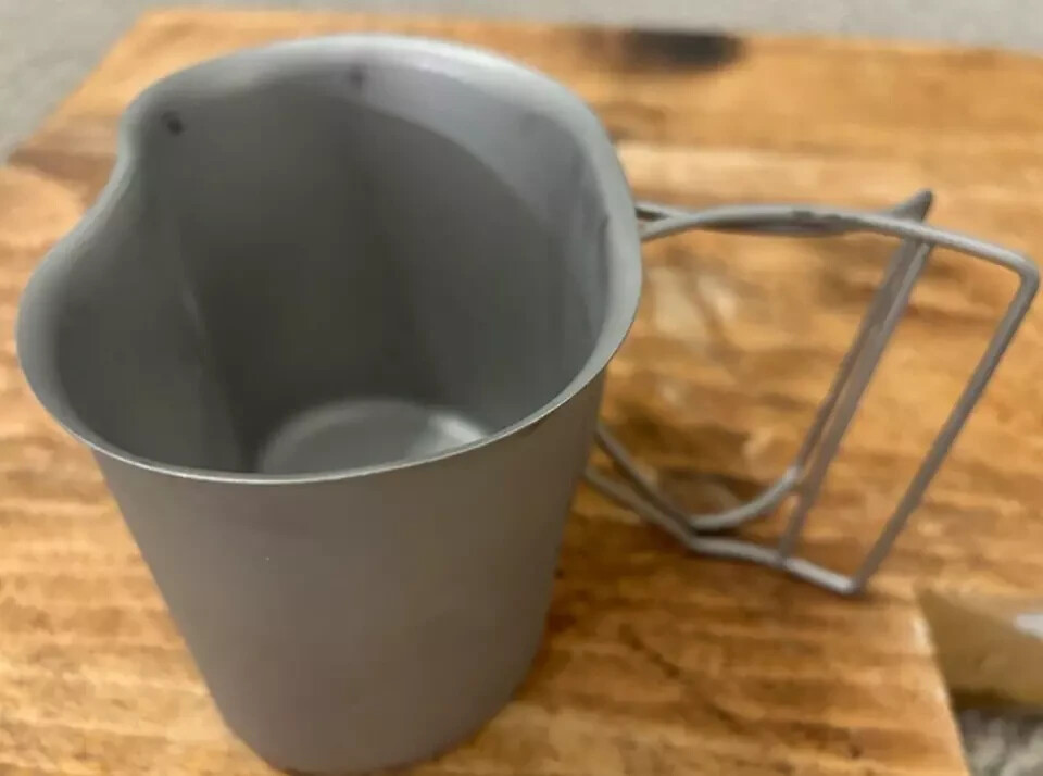 US Military Surplus USGI Stainless Steel 1 Qt Canteen Cup Made in USA ...