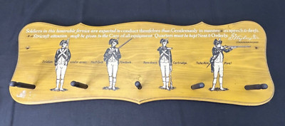 Revolutionary War Continental Soldier Wood Coat Rack | eBay