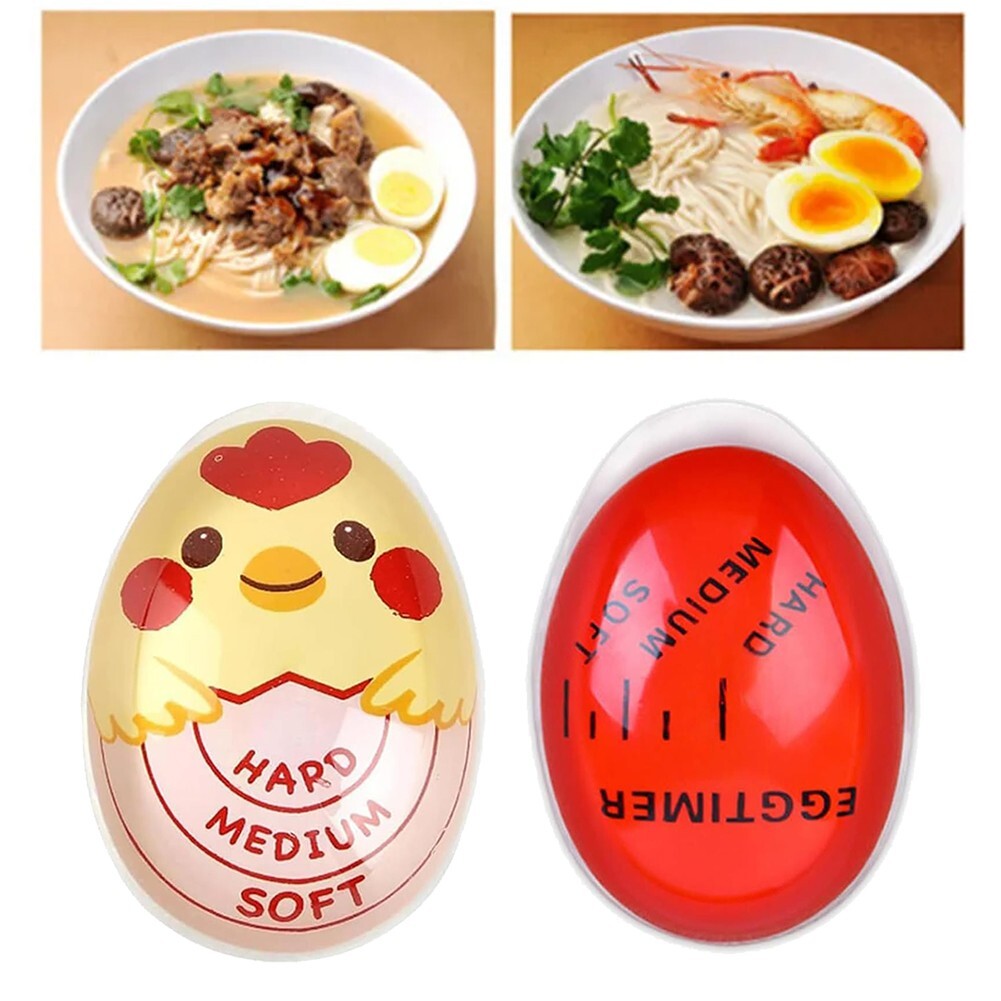 2 PCS Egg Timer, Colour Changing Boiled Egg Timer, Reusable Kitchen ...