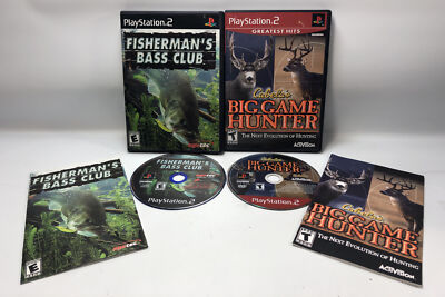 PS2 Fisherman’s Bass Club & Cabela’s Big Game Hunter GH Tested Complete ...