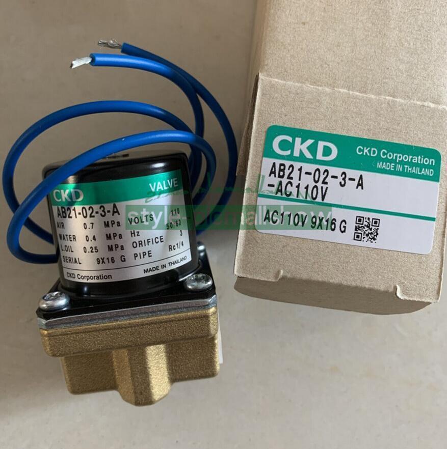 1PCS New CKD AB21-02-3-A-AC110V Solenoid Valve AB21-02-3-A AC110V | eBay