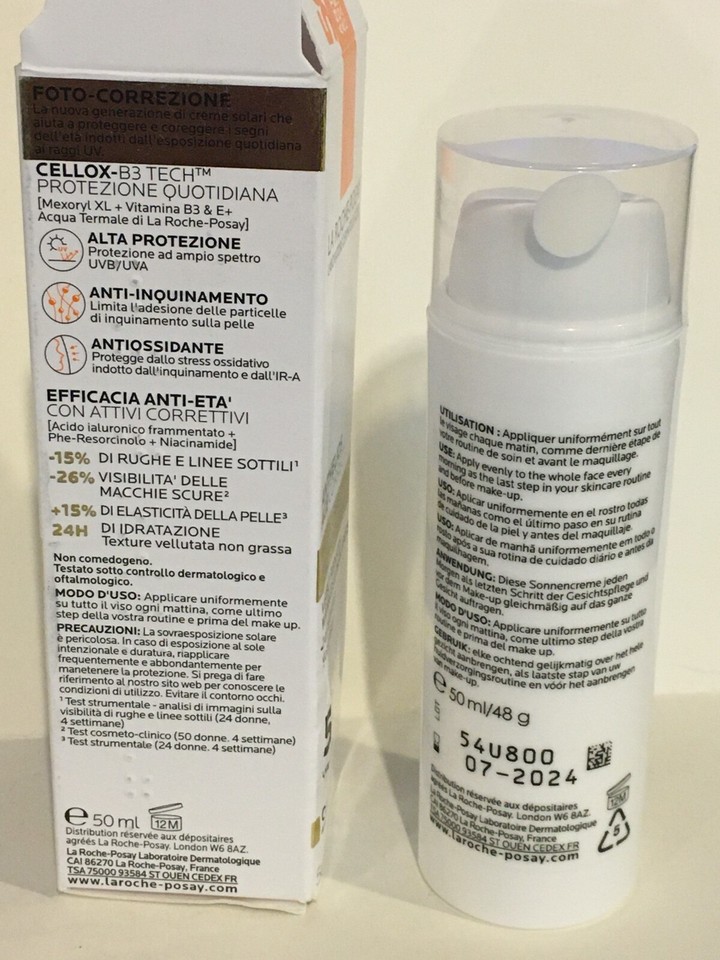 La Roche Posay Anthelios Age Correct Spf 50 Wrinkles & Dark Spots 50ml ...