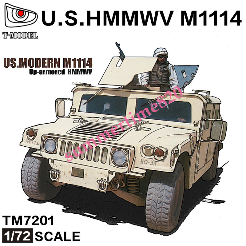 T-Model TM7201 1:72 US.MODERN M1114 Up-armored HMMWV MODEL KIT | eBay