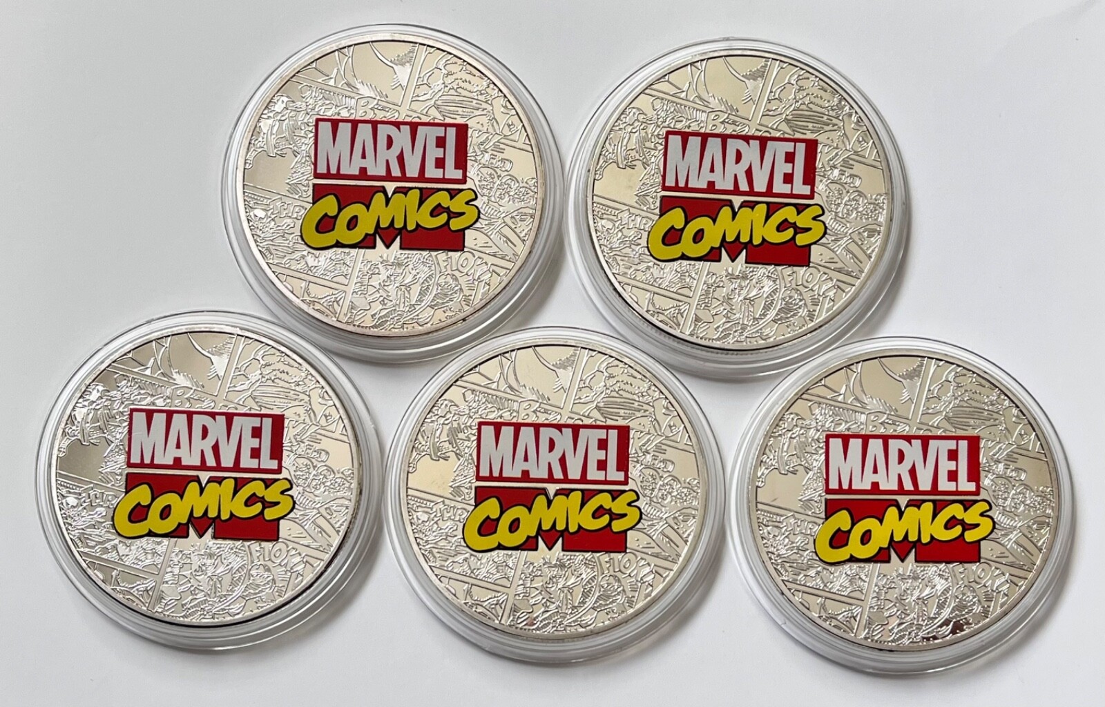 Marvel comics coin bundles,Thor, Ironman, hulk, captain America ...