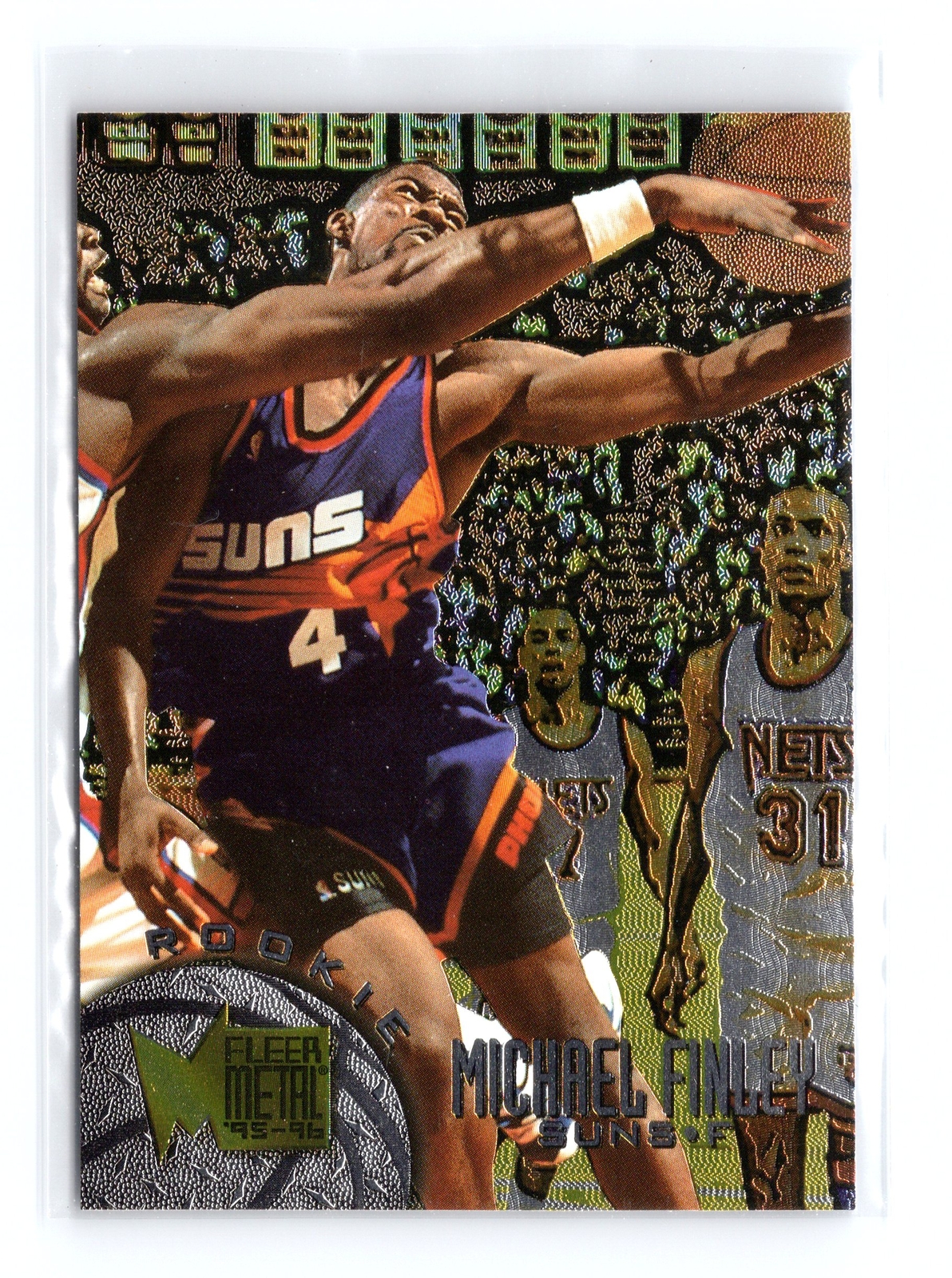 1995 Metal #180 Michael Finley Phoenix Suns Rookie Basketball | eBay