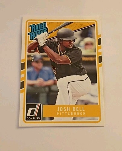 2017 Panini Donruss Rated Rookie Aqueous Test SSP Josh Bell RC 34/49 ...