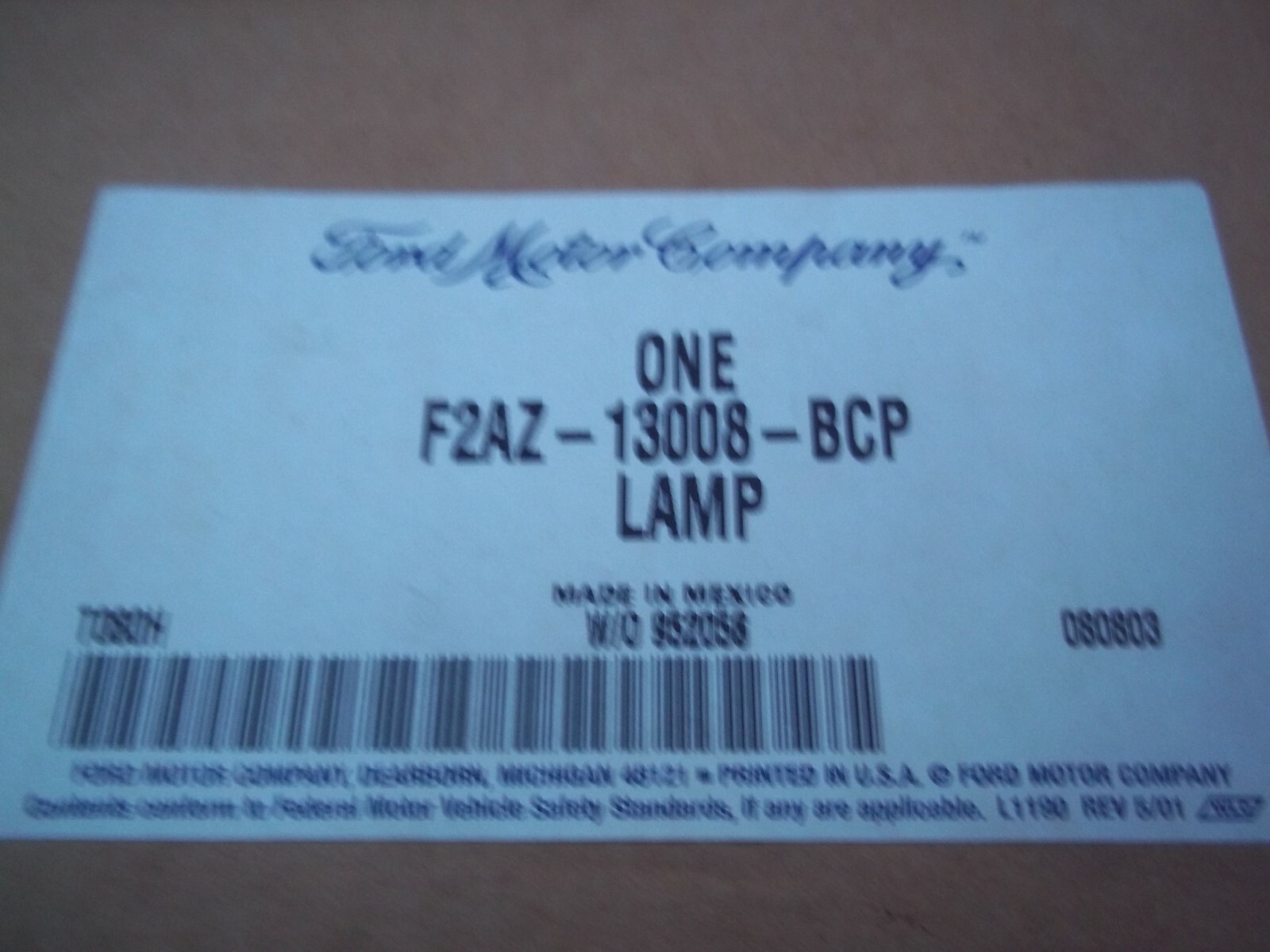 GENUINE FORD HEADLIGHT ASSY PART NUMBER F2AZ-13008-BCP | eBay