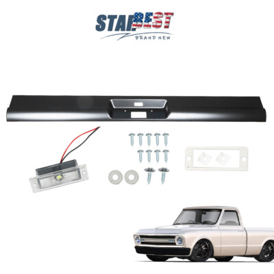Rear Roll Pan W/License Plate Part For 1967-1972 Chevry C10 Pickup ...