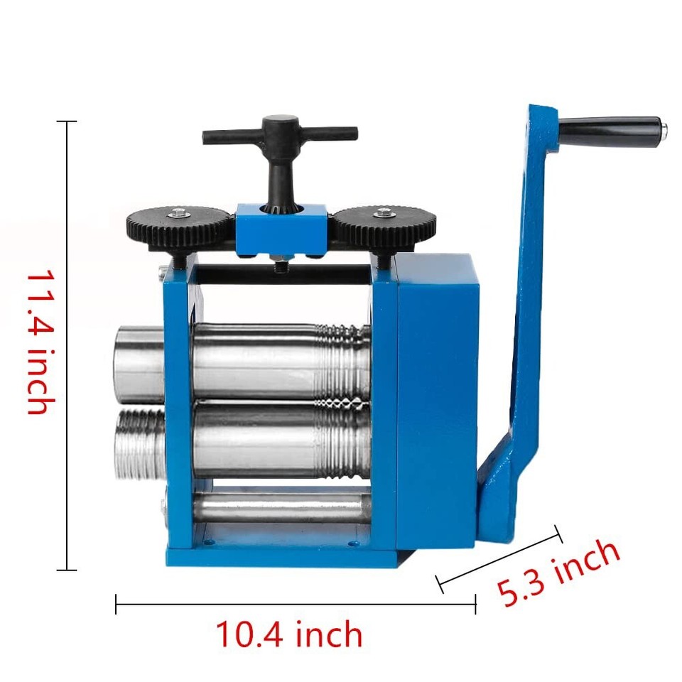 Manual Combination Rolling Mill 4.4"/112 mm 2 Rolller Sheet Wire ...