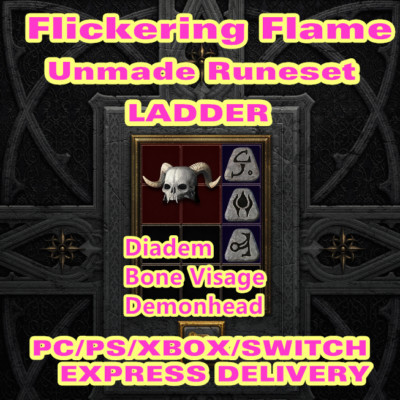 Flickering Flame Rune+Base Runeword🌺Diablo 2 Softcore LADDER🌺PC-SWITCH ...
