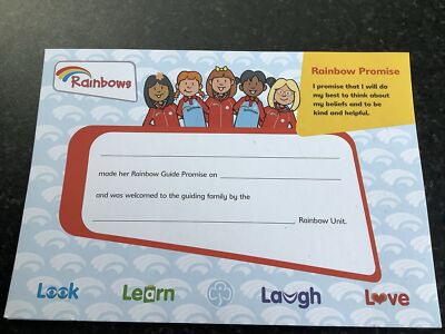 Rainbow Promise Certificate | eBay UK