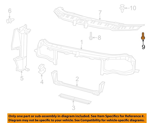 Chrysler Oem-grille Assembly Screw 6506161AA for sale online | eBay