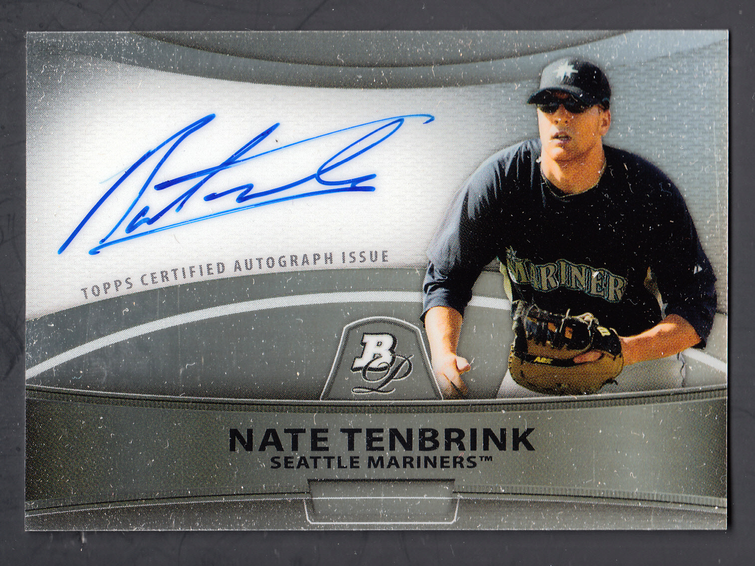 Nate Tenbrink 2010 Bowman Prospects Refractor On Card autograph ...