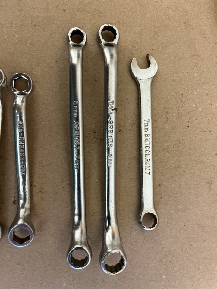 23 x Vintage britool Miniature spanners metric/af/ba sizes made in ...