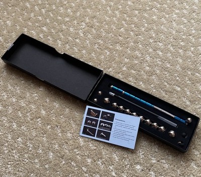 Blue Fidget Pen Toy, Sensory Tool EDC Fidgeting Game for Adults, Cool ...