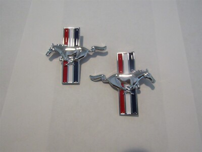 NEW 1994 1995 96 97 1998 FORD MUSTANG FENDER RUNNING HORSES EMBLEMS 3 ...
