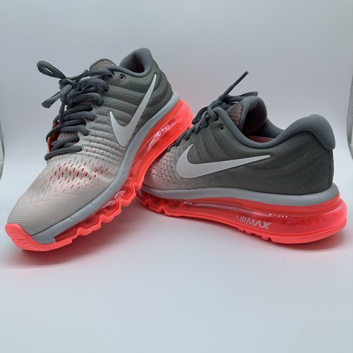 Nike Air Max 2017 Hot Lava Pink Red Platinum Shoes 849560-007 Women ...