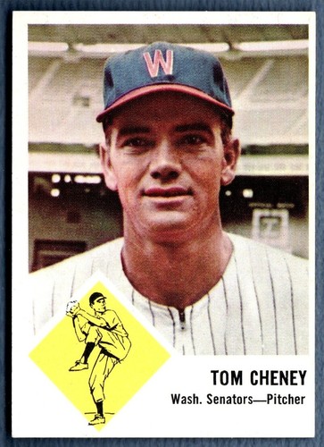 Tom Cheney 1963 Fleer Washington Senators Card #27 NEAR MINT | eBay